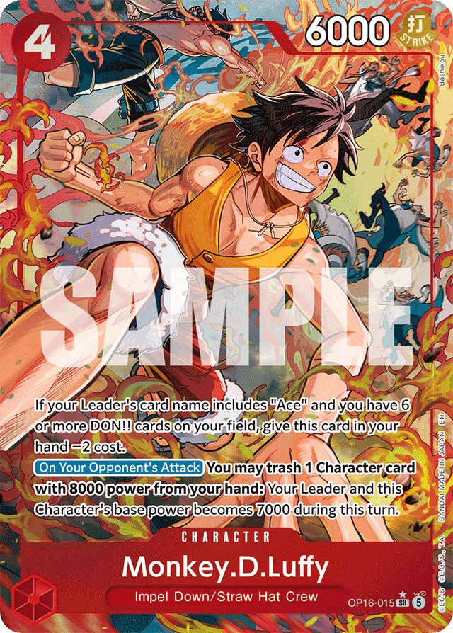 Monkey.D.Luffy OP16-015 Card Text & Effect | One Piece TCG - OnePieceDB