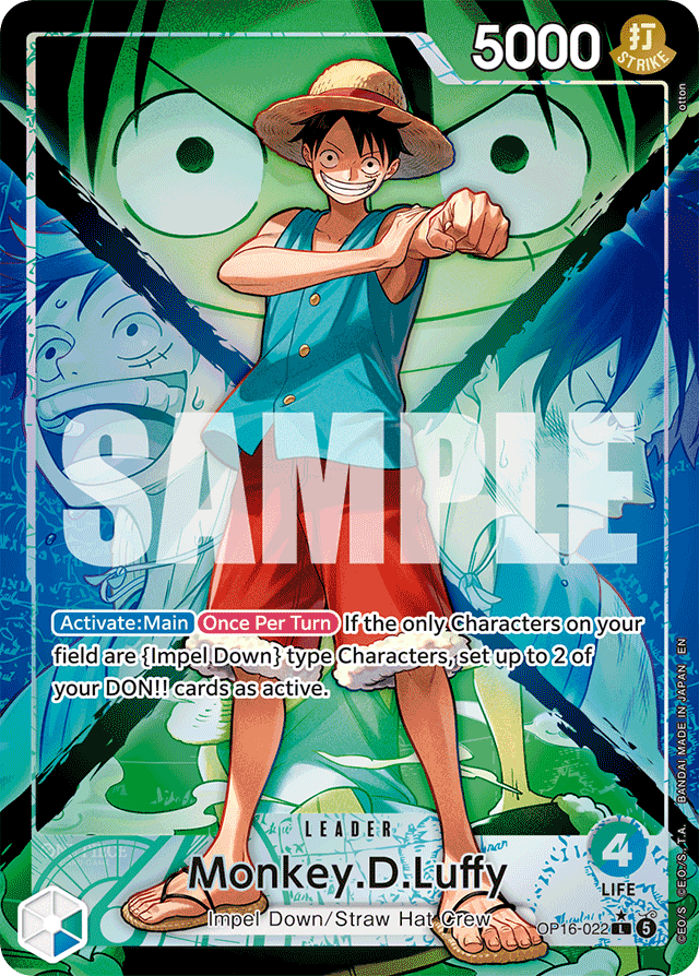 Monkey.D.Luffy OP16-022 Card Text & Effect | One Piece TCG - OnePieceDB